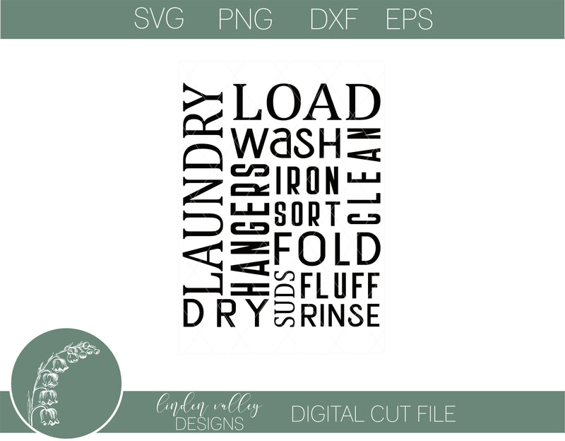 Laundry Word Art SVG|Laundry Subway Design|Farmhouse Laundry SVG - So ...