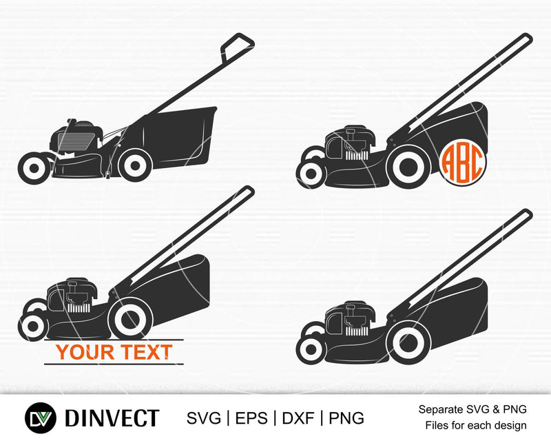 Lawn Mower SVG File,Push Mower SVG,Landscaping svg,Gardening svg ...