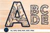 Layer Floral Alphabet 3d cut svg bundle - So Fontsy