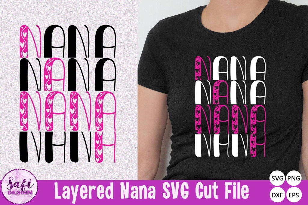 Layered Nana SVG - So Fontsy
