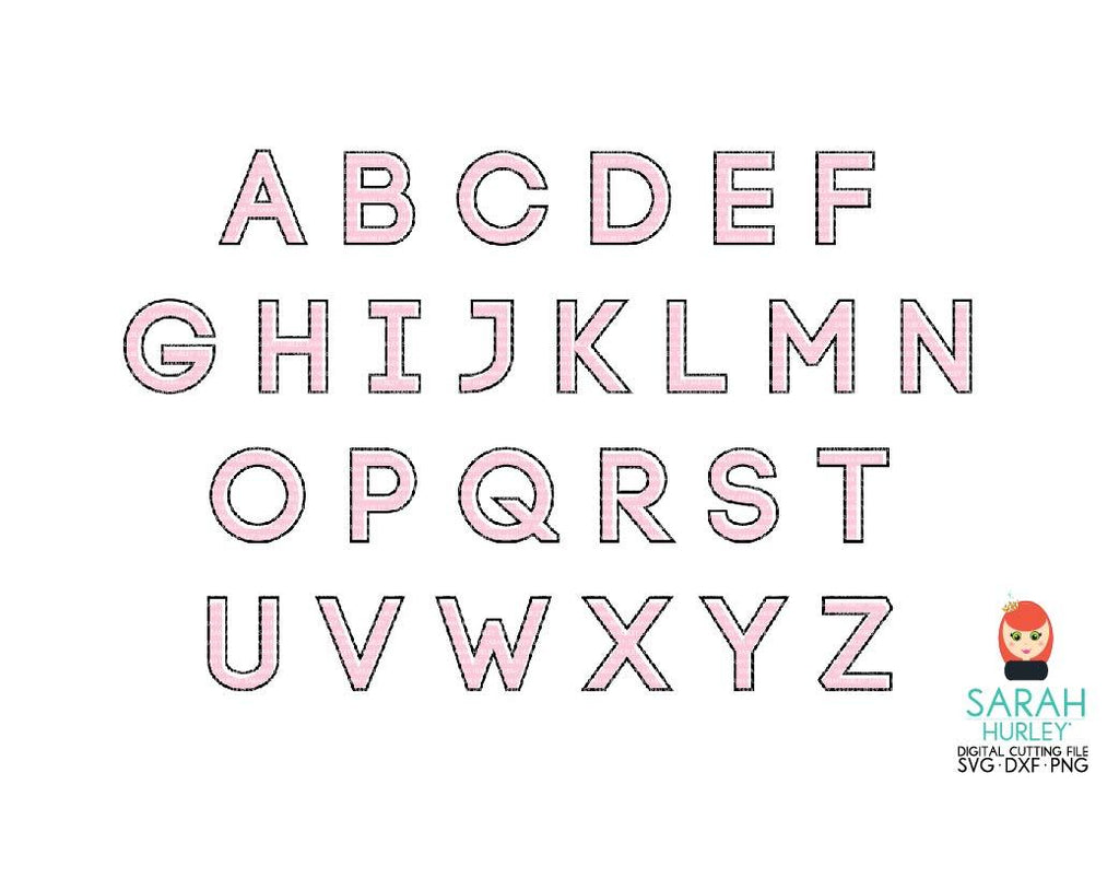 Layered Offset Alphabet - So Fontsy