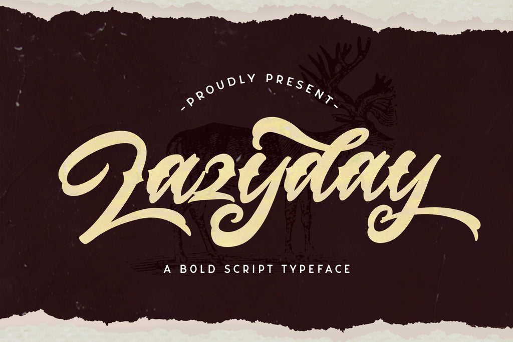 Lazyday - Bold Script Font - So Fontsy