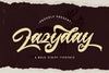 Lazyday - Bold Script Font - So Fontsy