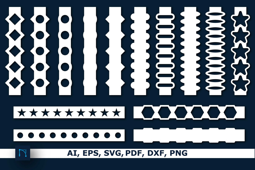 Leather Keychain Template SVG Bundle - So Fontsy