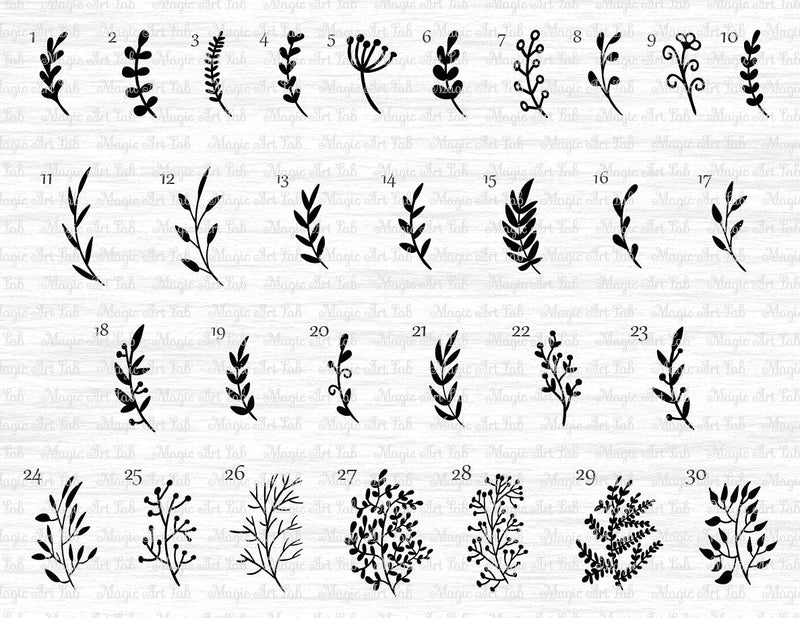 Leaves cut files - So Fontsy