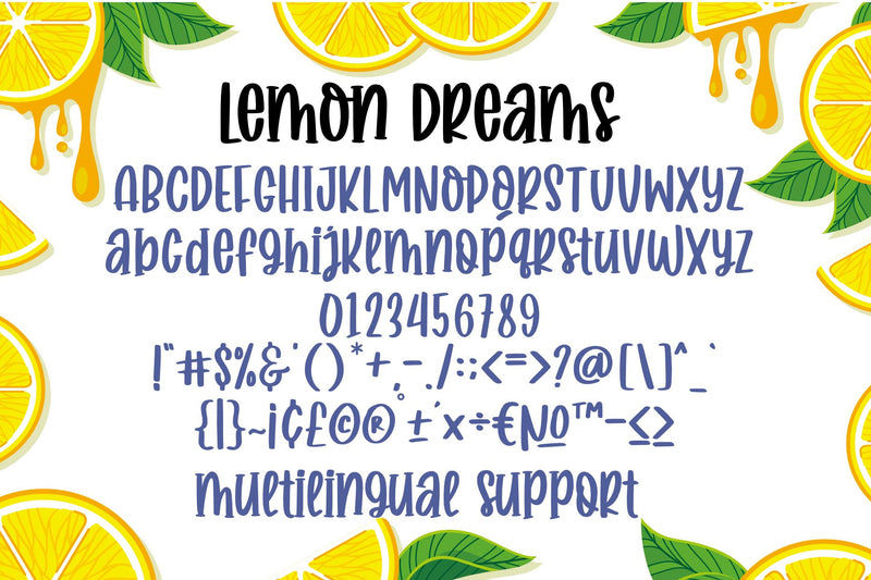 Lemon Dreams - So Fontsy