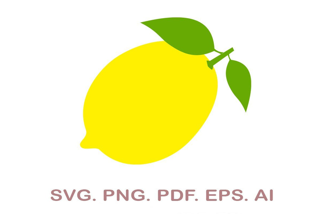 Lemon SVG, Lemon Monogram SVG - So Fontsy