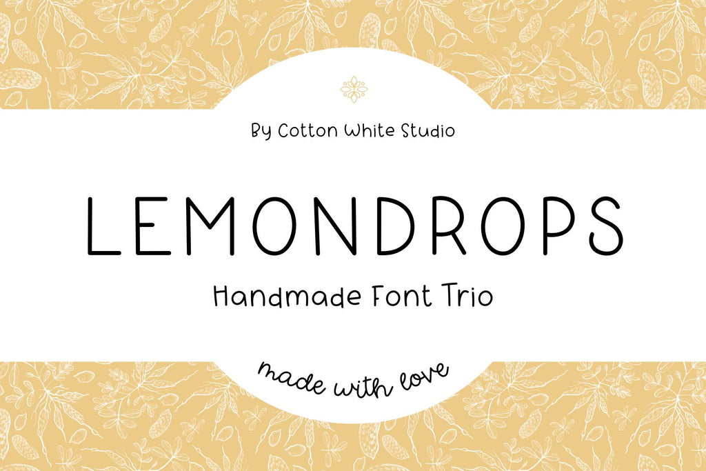 Lemondrop Font Trio - So Fontsy