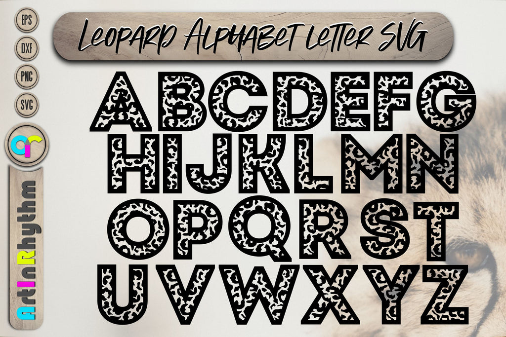 Leopard Alphabet letter svg bundle - So Fontsy