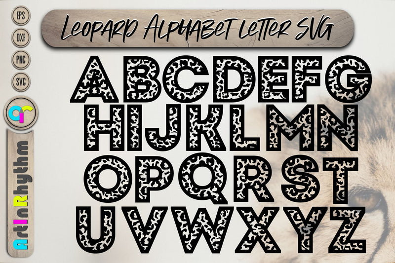 Leopard Alphabet letter svg bundle - So Fontsy