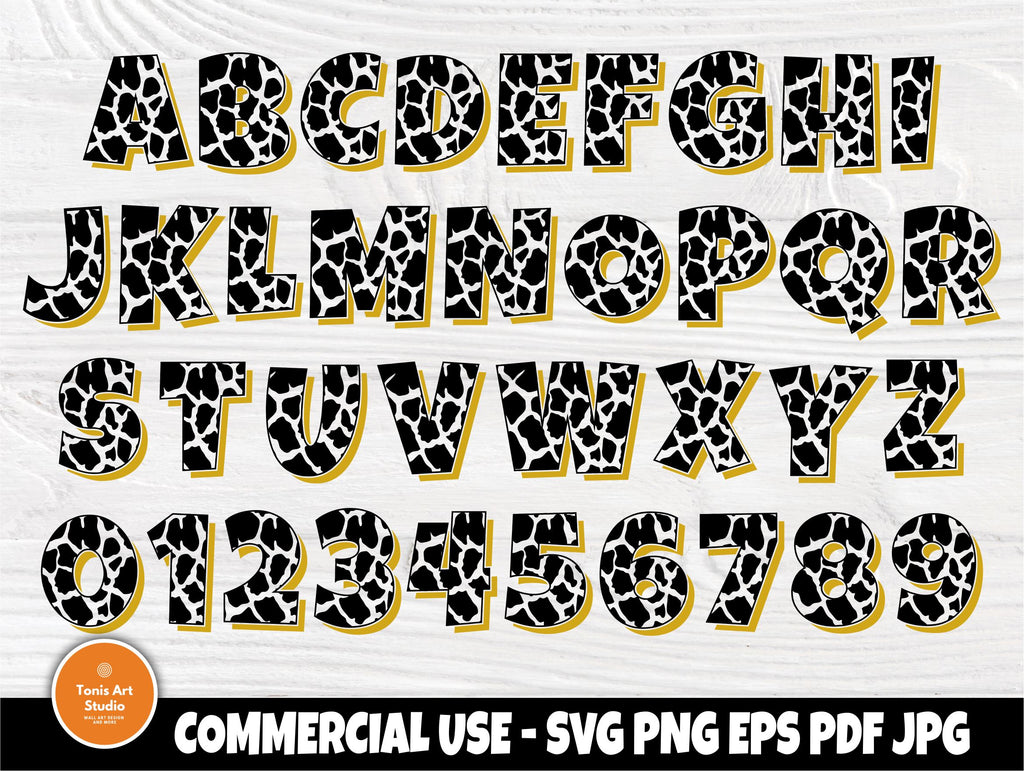 Leopard Font SVG | Leopard Alphabet | Cheetah Font | Svg Cut Files ...