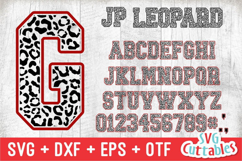 Leopard Font - ttf - otf - Open Type Font - Sport Font - Silhouette ...