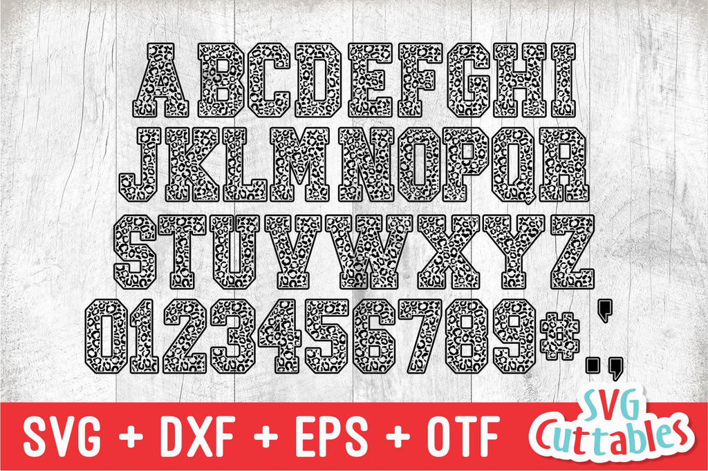 Leopard Font - ttf - otf - Open Type Font - Sport Font - Silhouette ...