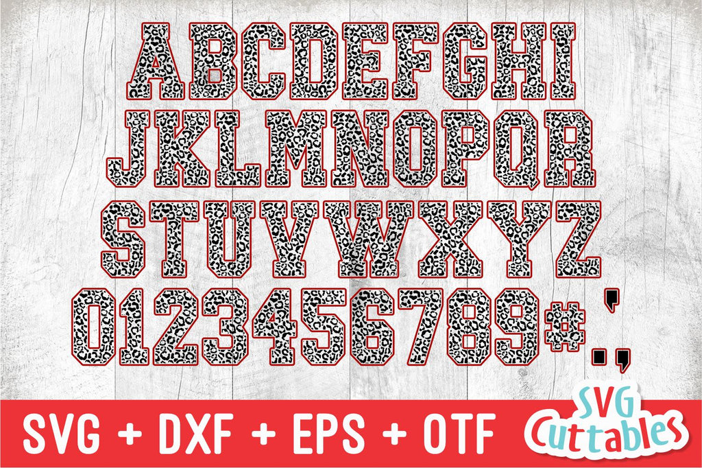Leopard Font - ttf - otf - Open Type Font - Sport Font - Silhouette ...