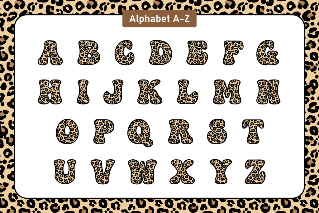 Leopard Groovy Color Fonts - So Fontsy