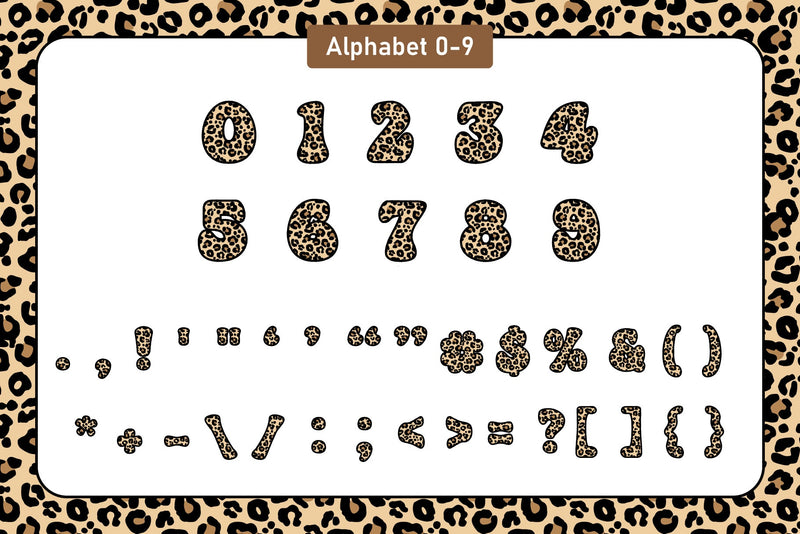 Leopard Groovy Color Fonts - So Fontsy