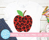 Leopard Print Apple | Back to School SVG Cut File - So Fontsy
