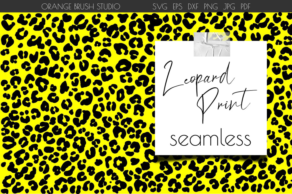Leopard Print SVG Seamless Leopard Background - So Fontsy