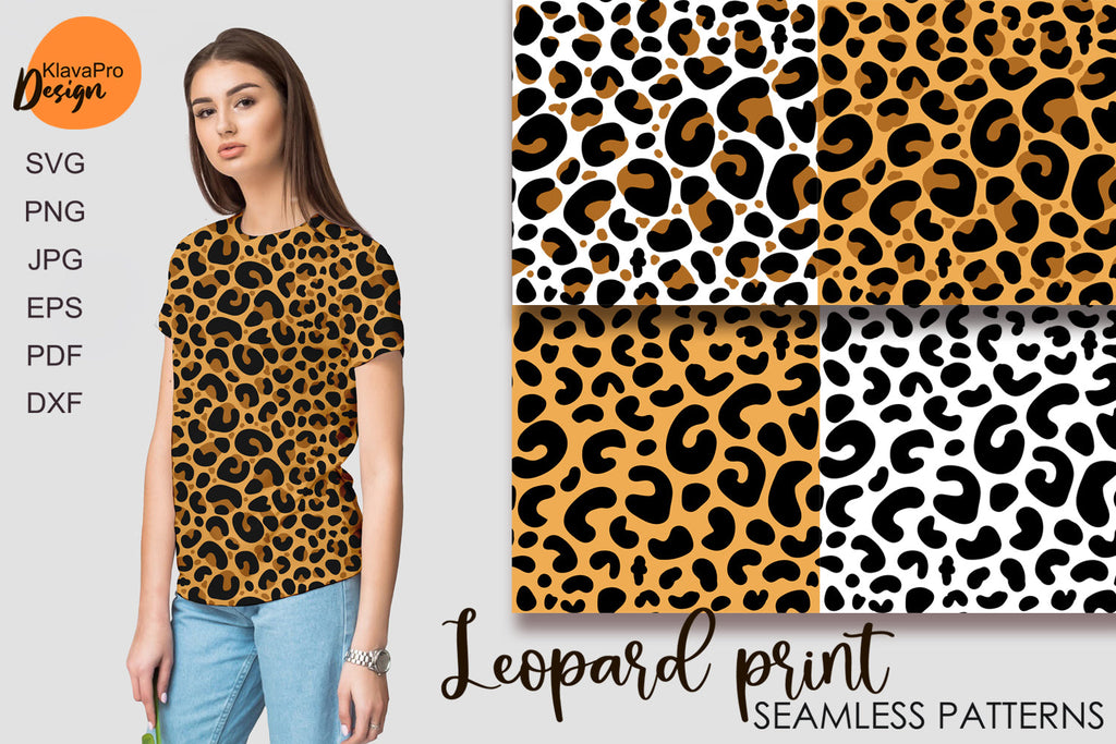 leopard print svg Seamless pattern Leopard pattern svg - So Fontsy