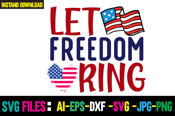 Let Freedom Ring SVG Cut File - So Fontsy
