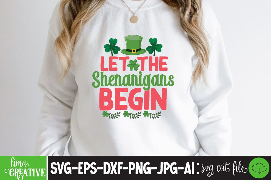 Let The Shenanigans Begin SVG Cute File, - So Fontsy