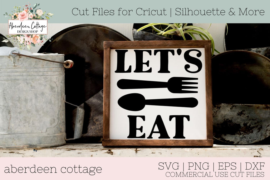 Let's Eat SVG - So Fontsy