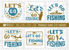Lets Go Fishing SVG Bundle, Fishing Rod Svg, Happy Fishing Svg, Fishing ...