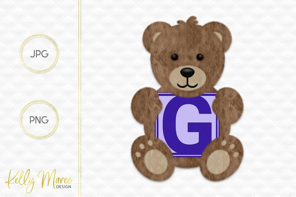 Letter G Bear Graphic - So Fontsy