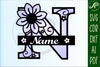 Letter N Flower Layer Monogram SVG File - So Fontsy