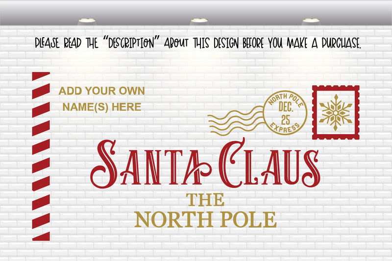 Letter To Santa / Santa Mail - SVG, PNG, DXF, EPS - So Fontsy