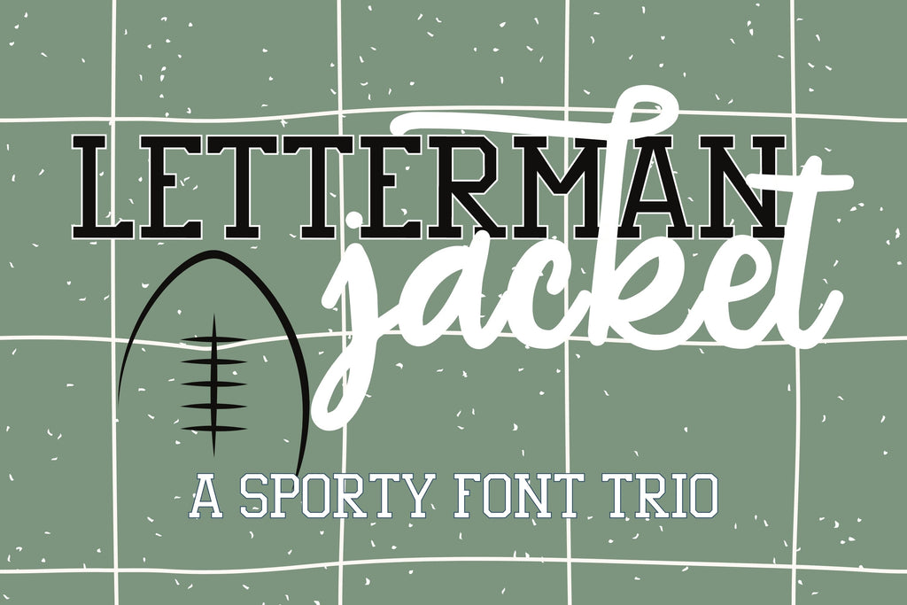 Letterman Jacket, A Sporty Handwritten Font Trio - So Fontsy