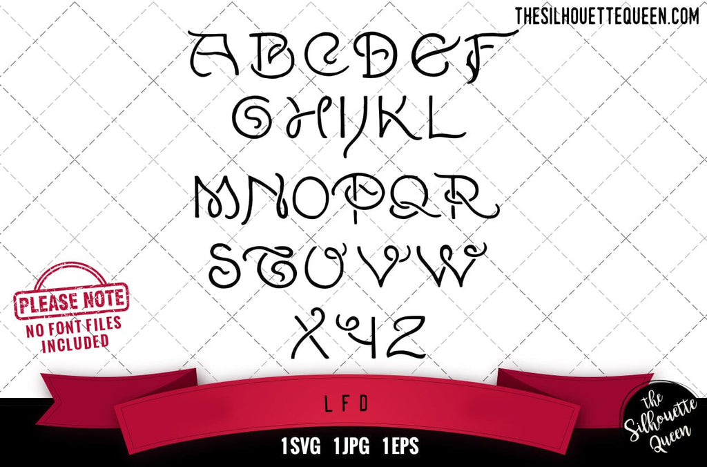 L.F.D alphabets - ABC letters - So Fontsy