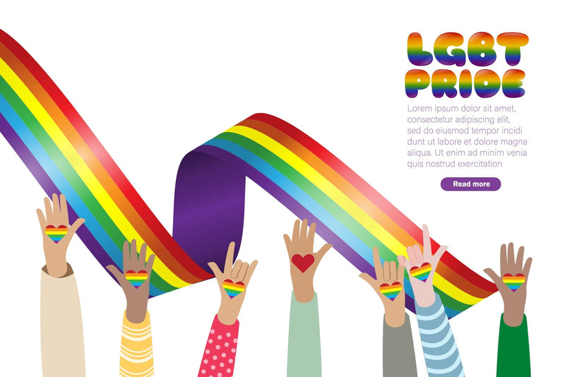 LGBTQ Rainbow Color Fonts - So Fontsy