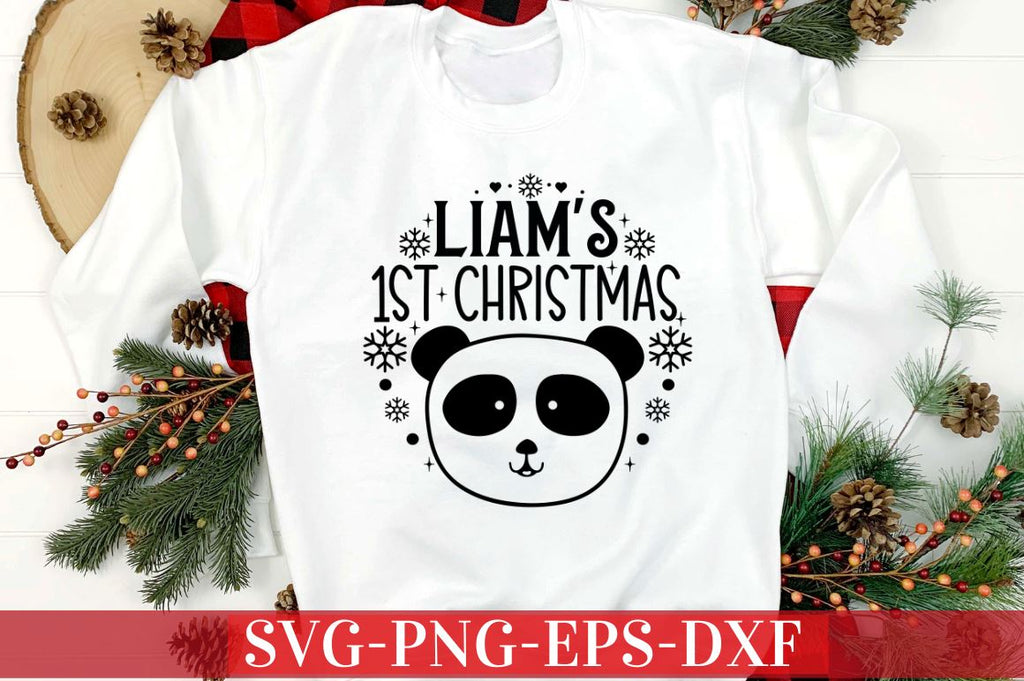 Liam's 1st christmas SVG - So Fontsy