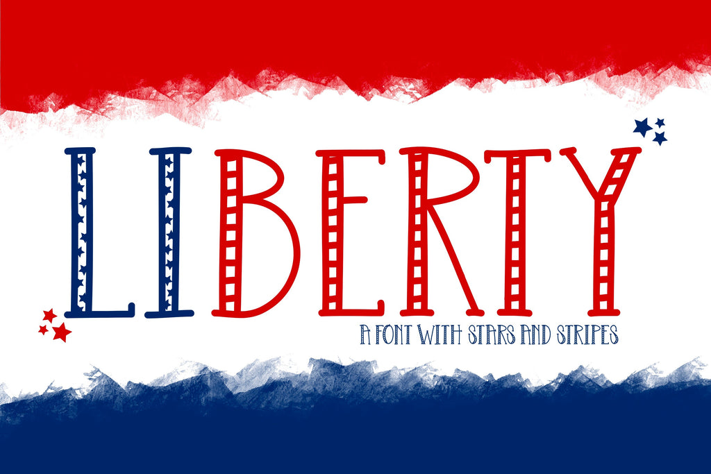 Liberty a Patriotic Font - So Fontsy