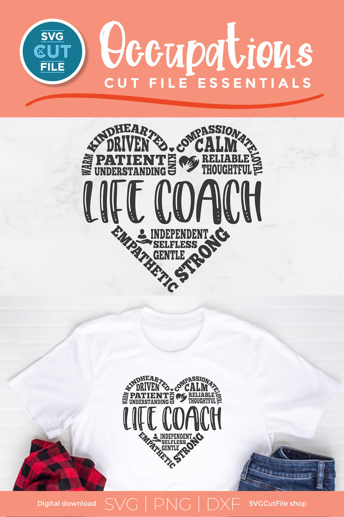 Life coach svg for Cricut or Silhouette - So Fontsy