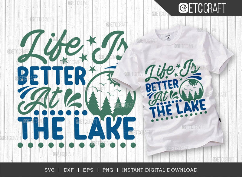 Life Is Better At The Lake SVG Bundle, Kayak Svg, Kayak Life Svg, Canoe ...