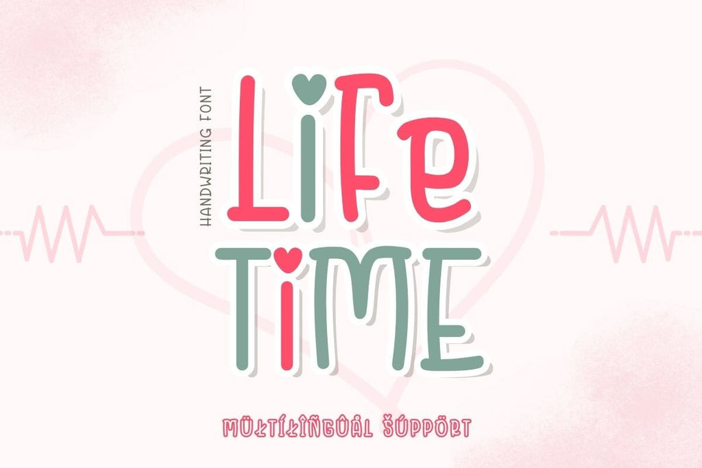 Lifetime - Handwriting Font - So Fontsy