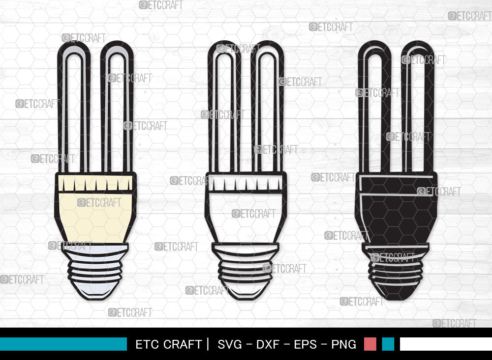 Light Bulb Clipart SVG | Energy Saving Light Svg | Light Svg | Bulb Svg ...