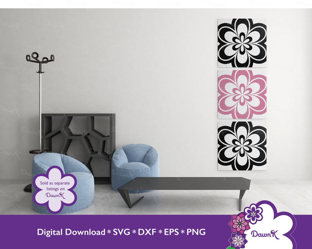 Light Pink Multi-Layered Flower SVG - Colored Flower, Layered Flower ...