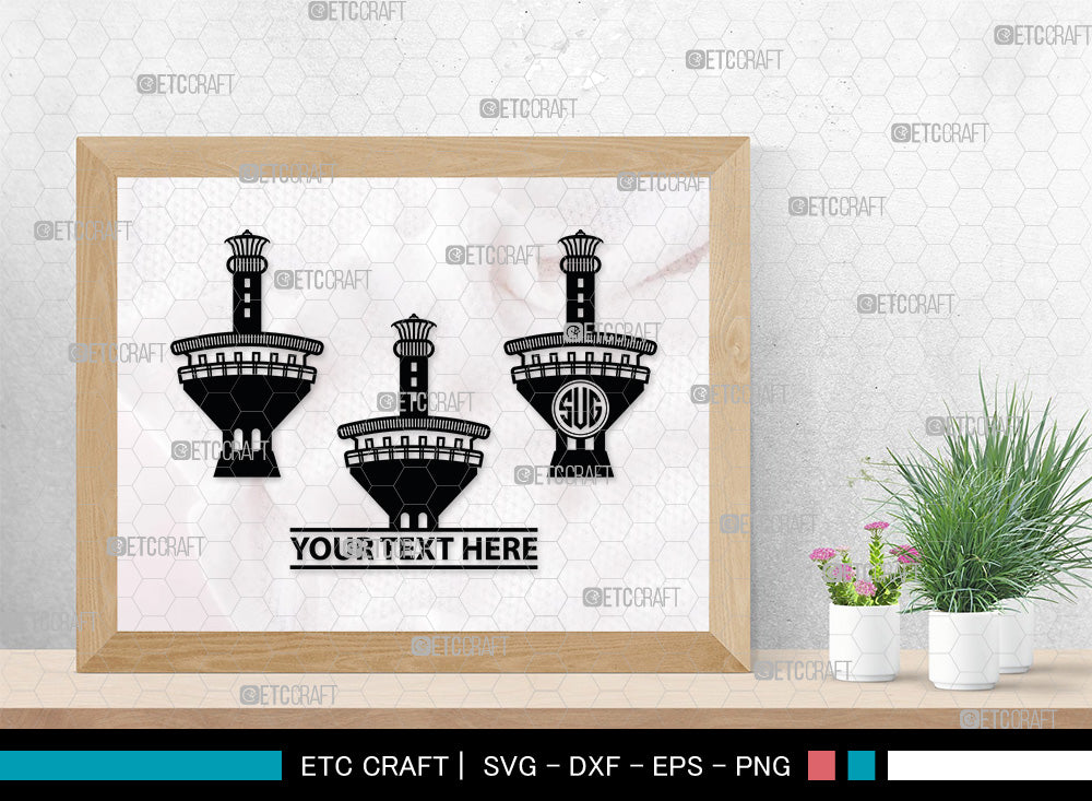 Lighthouse Monogram, Lighthouses Silhouette, Lighthouses SVG ...