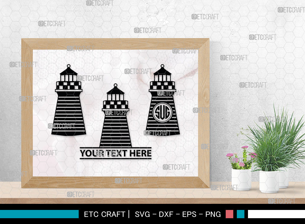 Lighthouse Monogram, Lighthouses Silhouette, Lighthouses SVG ...