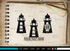 Lighthouse Monogram, Lighthouses Silhouette, Lighthouses SVG, Lighthou ...