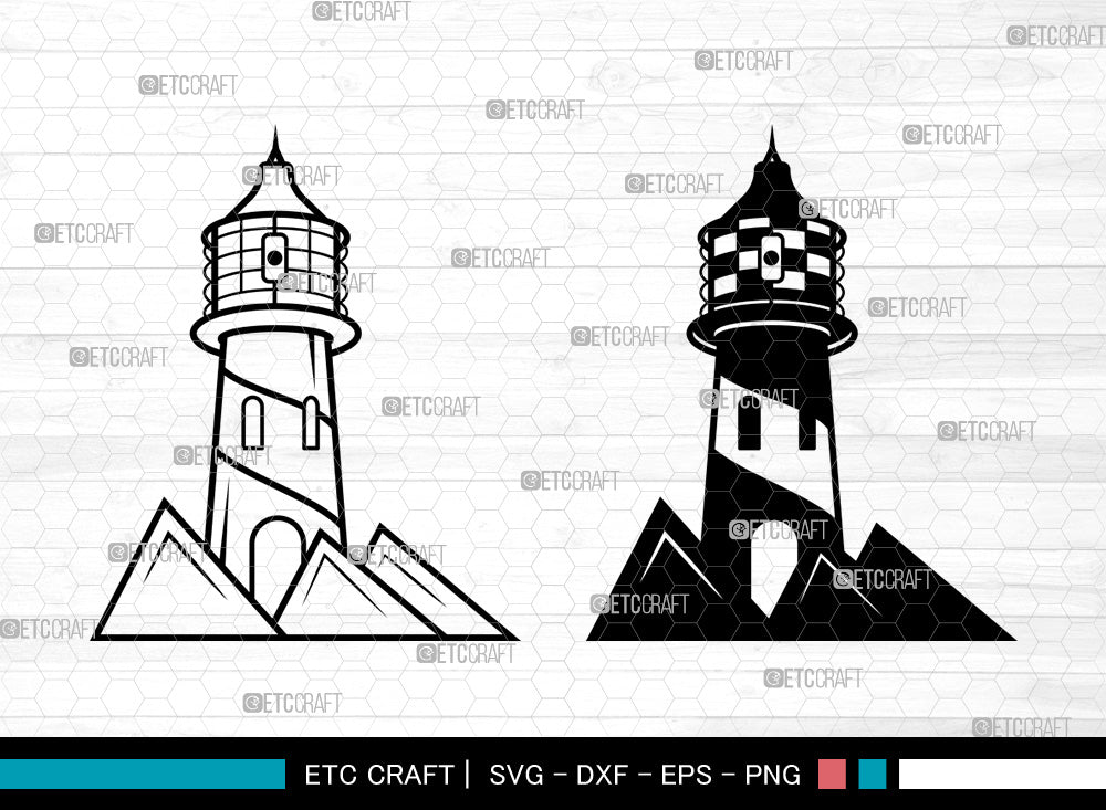 Lighthouse SVG, Lighthouse SVG, Lighthouse Stencil Svg, Nautical Light ...