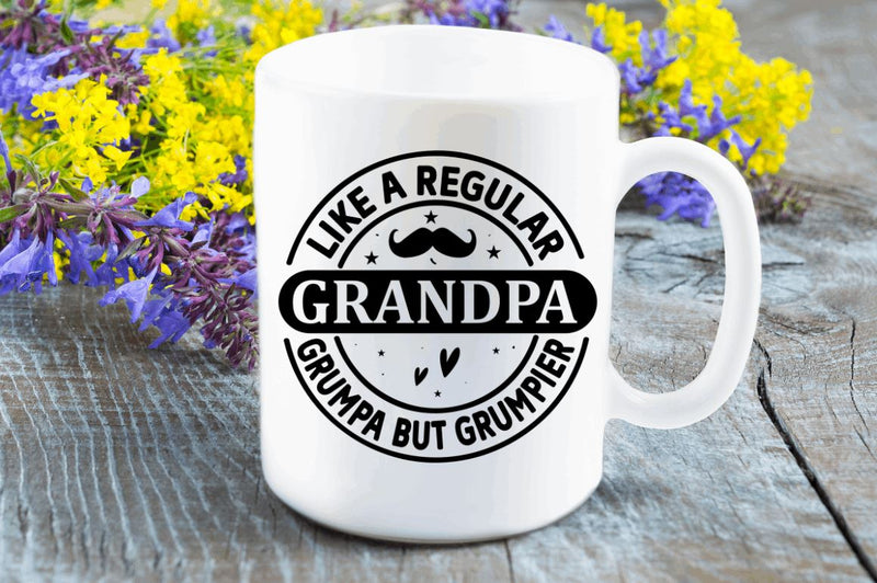 Like a regular grandpa Grumpa but grumpier SVG - So Fontsy