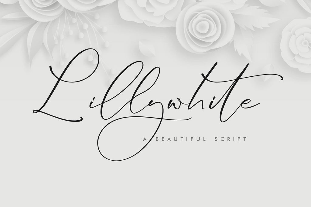 Lillywhite - Beautiful Script - So Fontsy