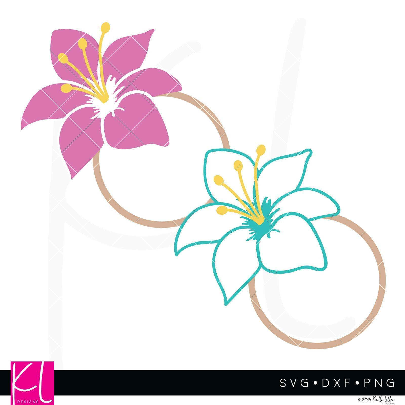 Lily Monogram Frame - So Fontsy