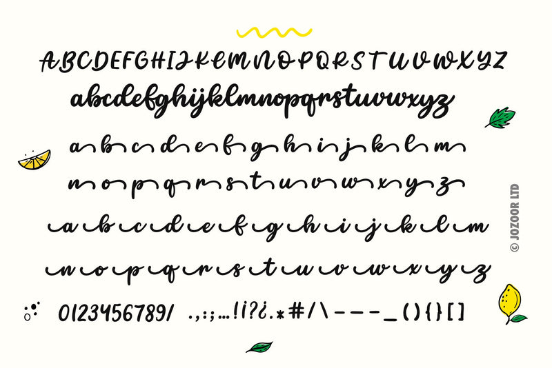 Limon Mint - Fresh Script Font - So Fontsy