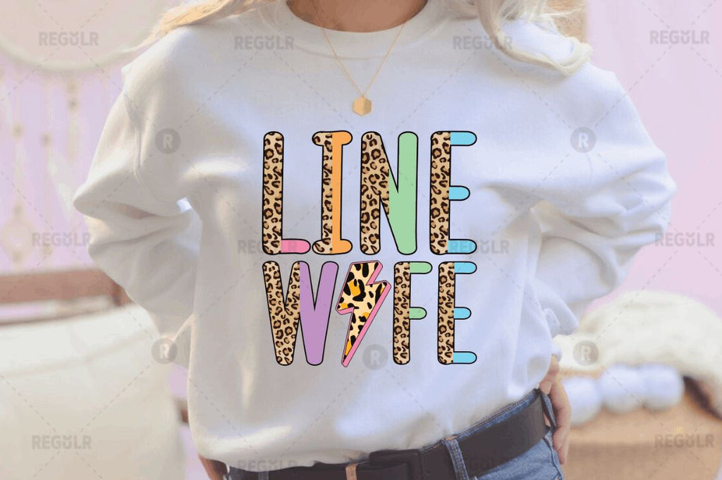Line wife Sublimation Design - So Fontsy