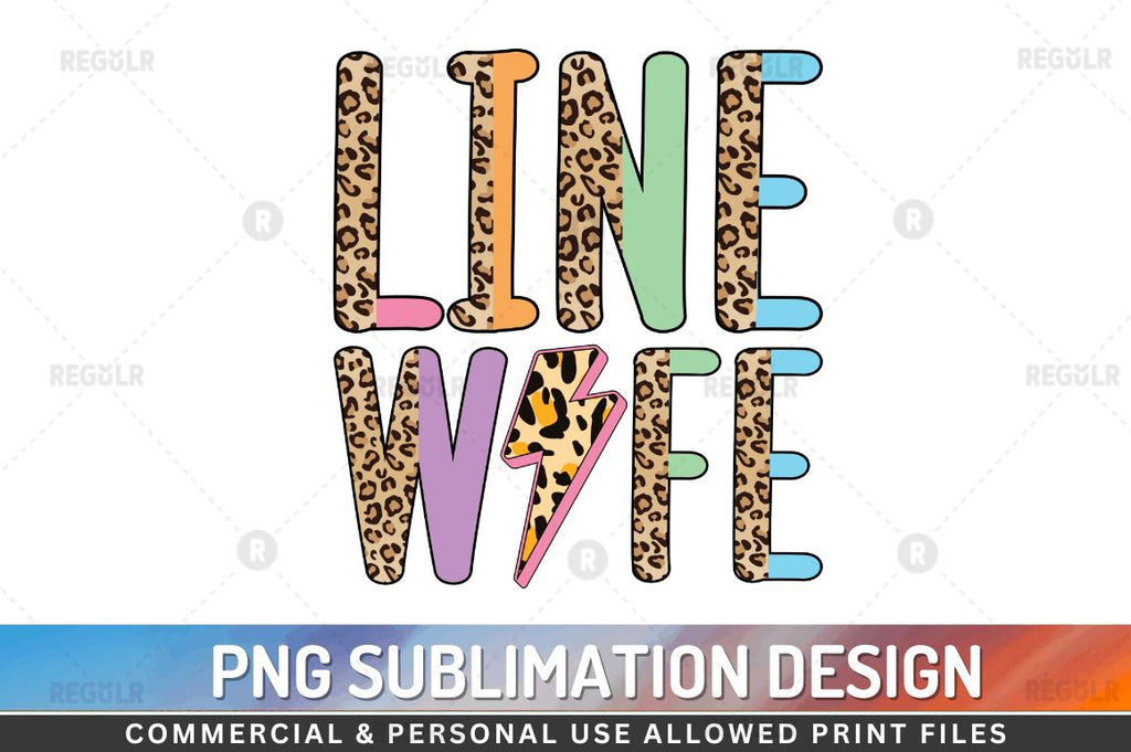 Line wife Sublimation Design - So Fontsy